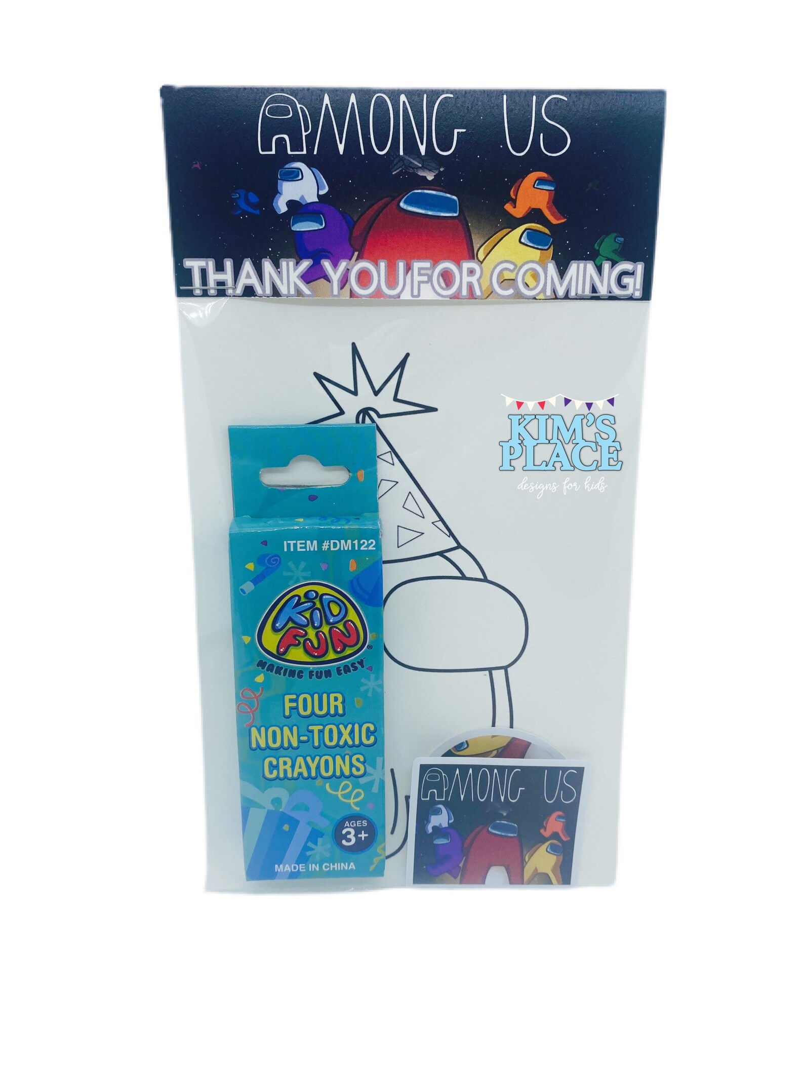 Among Us Party Favor Among Us Theme Coloring Activity Kit - Etsy