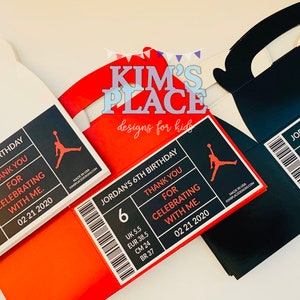 Digital Jordan Party Favor Box Label, Party Favors, Party Bags ...