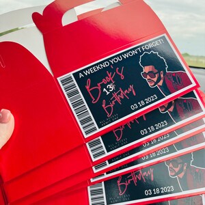 The Weeknd Party Favor Box Labels, the Weeknd Party Supplies, Party ...