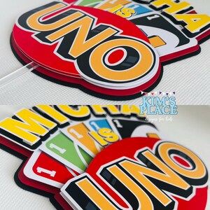 1st Birthday Uno Cake Topper | Uno Birthday Theme | First Birthday Cake ...