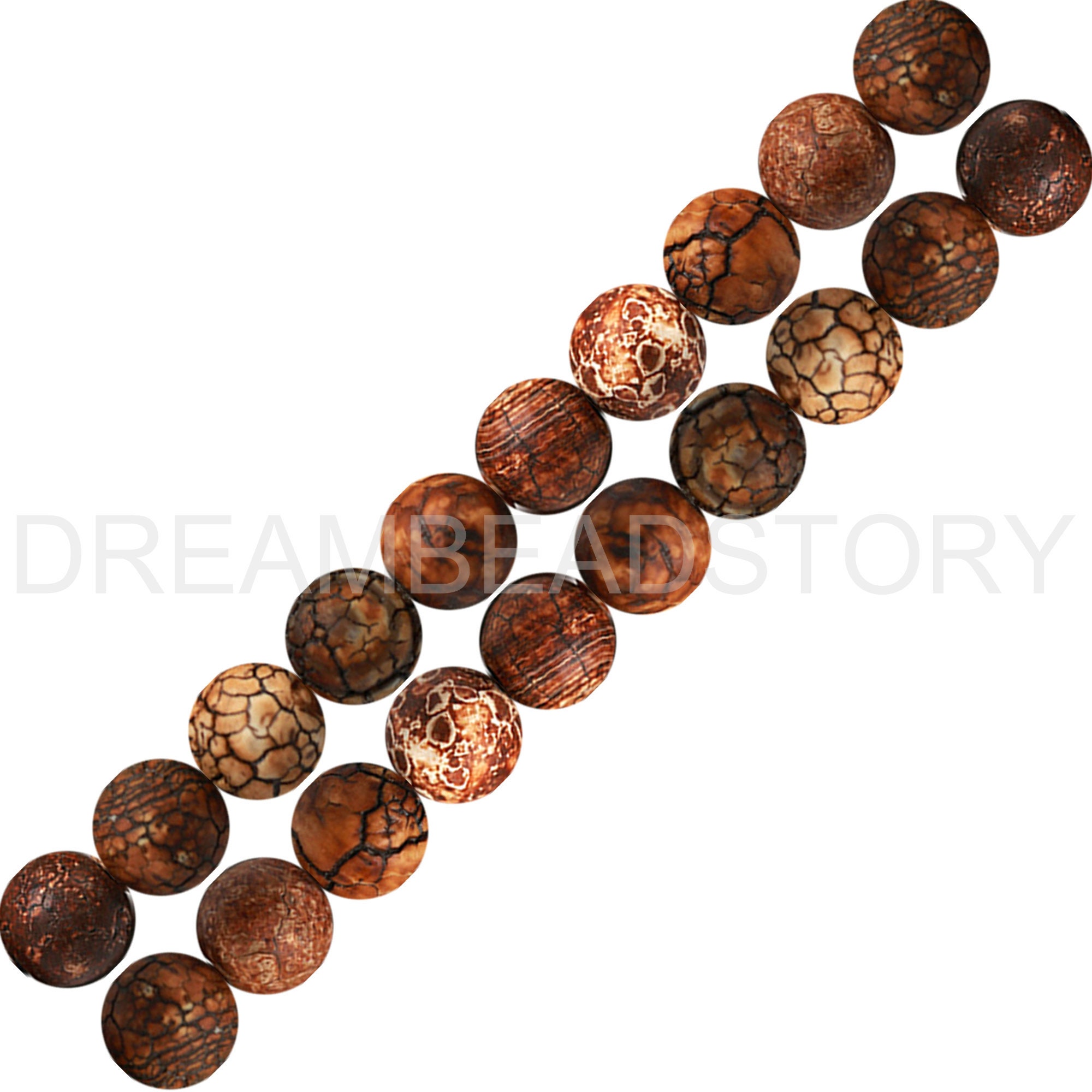 Bark Agate Beads Natural Dark Brown Semi Precious Stone 4 6 8 - Etsy
