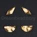 20-500 Pcs Raw Brass Waved Squiggle Rhombus/ Half Circle/ Circle ...
