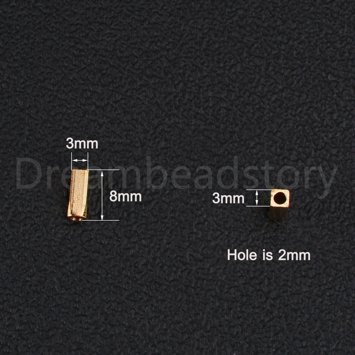 50-1000 Pcs Raw Brass Rectangle Spacer Beads/ Rectangular | Etsy