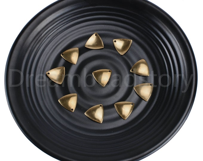 20-500 Pcs Brass Triangle Spike Charms/ Hollow Cut Out | Etsy