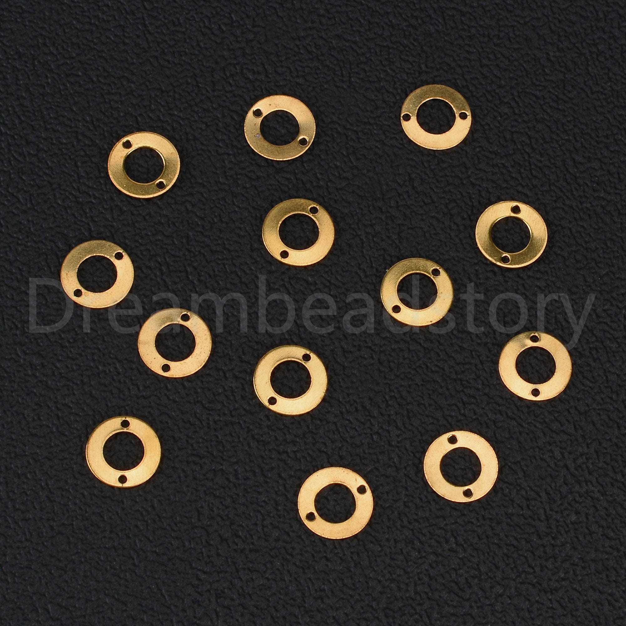 100-1000 Pcs Brass Circle Connector/ Flat Disc Circle Charms/ - Etsy