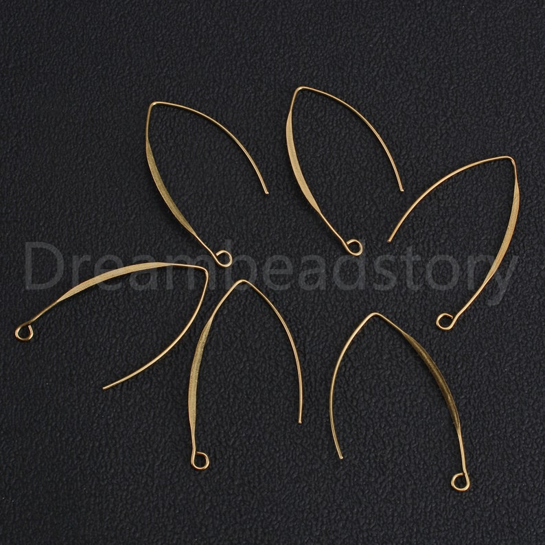 20-1000 Pcs Raw Brass Large Size 50mm French Hook Component - Etsy