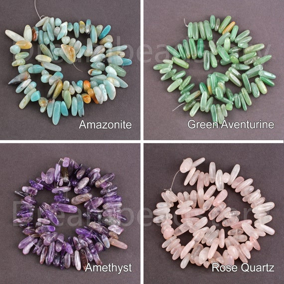 Tooth Chip Beads Natural Gemstone and Crystal Nuggets and | Etsy