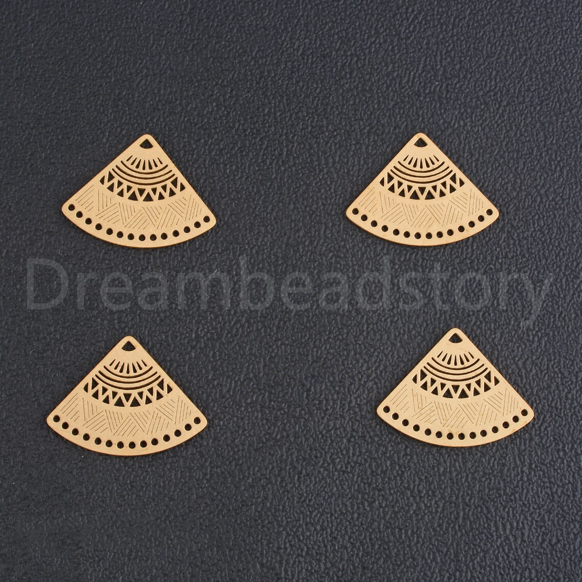 4-200 Pcs Multi Holes Connector Fan Shape Brass Dangle Finding - Etsy