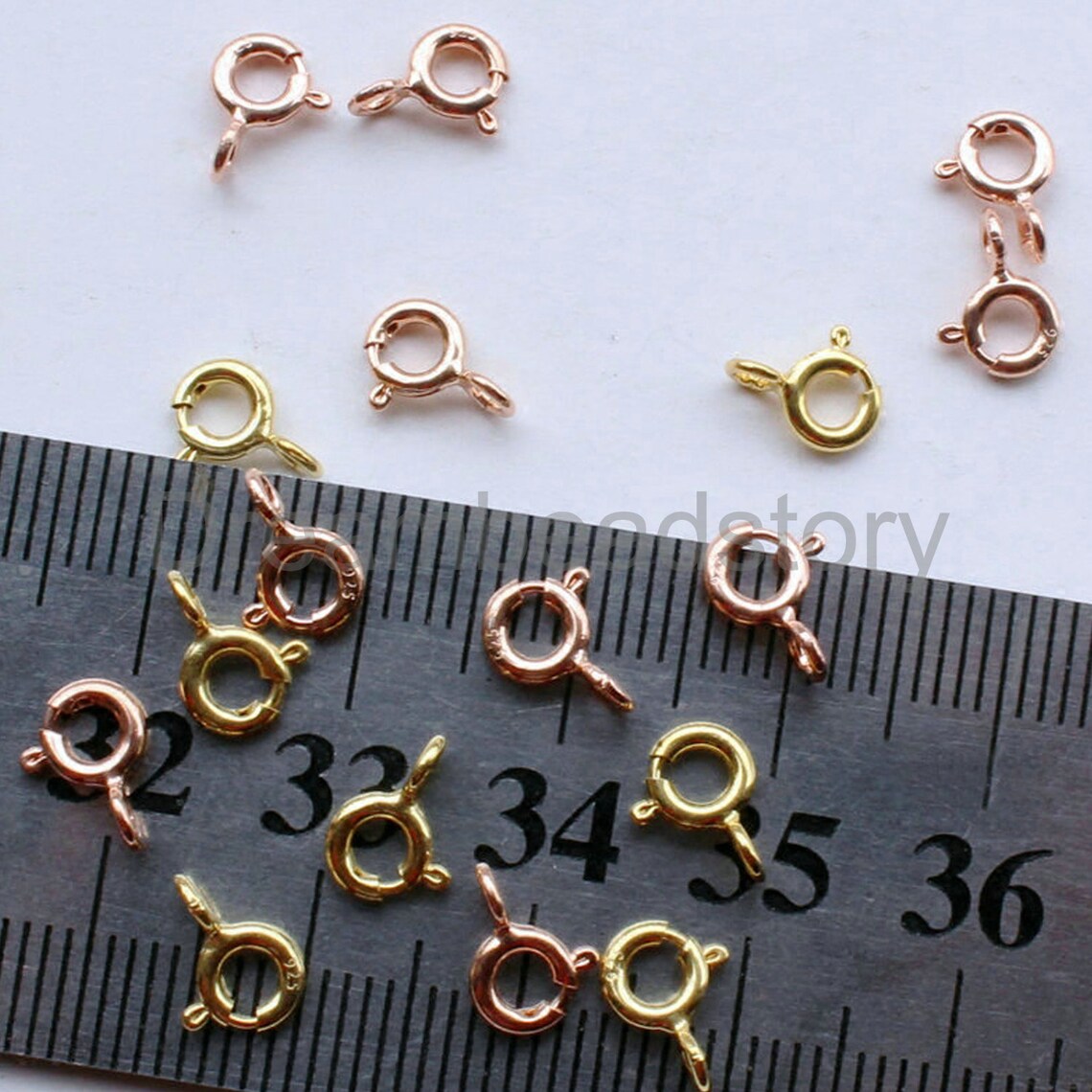 2-100 Pcs Spring Clasp/ Round Clasp/ Ring Clasps/ Trigger - Etsy