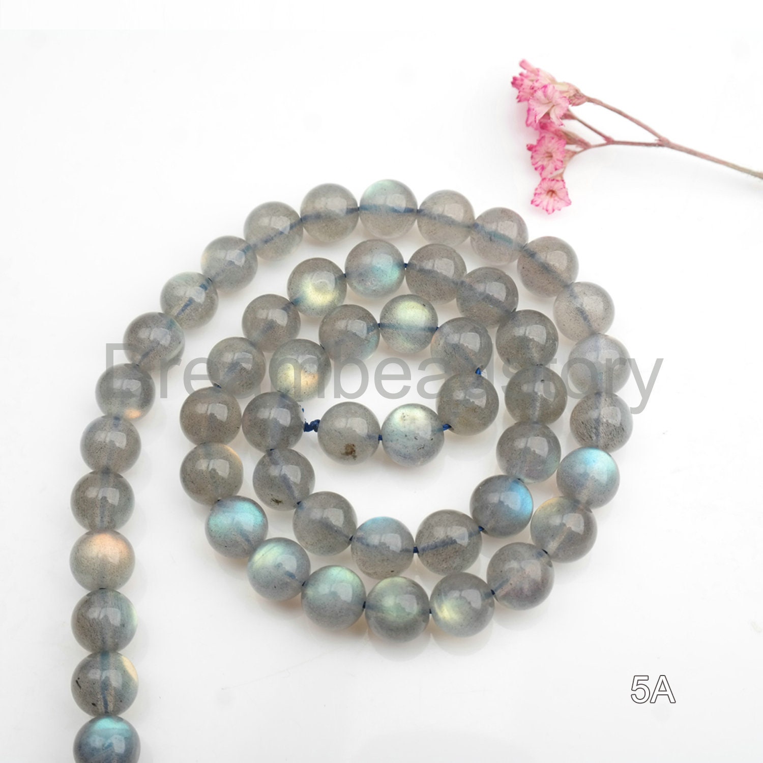 Gray Moonstone Beads Genuine Good Quality AAAAA Blue Flash | Etsy