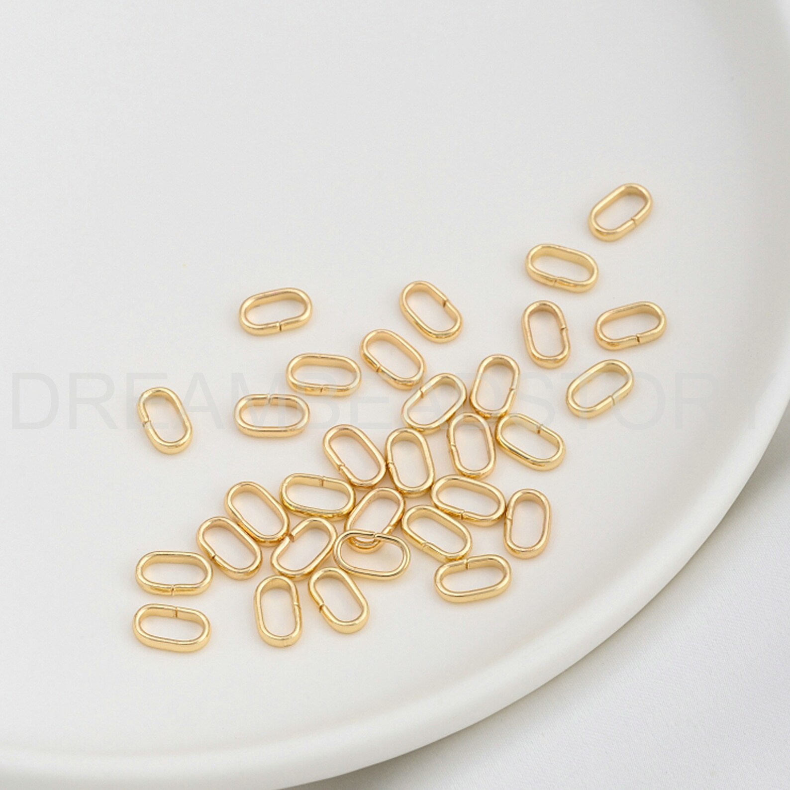 Oval Jump Ring for Jewelry Making - Split Jumpring Finding Lots ...