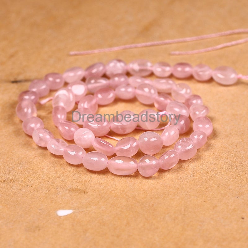 Natural Rose Quartz Beads for DIY Necklace Bracelet Making | Etsy