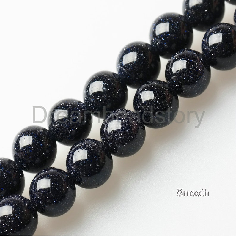 Blue Sandstone Beads Round 4mm 6mm 8mm 10mm 12mm 14mm 16mm Smooth ...