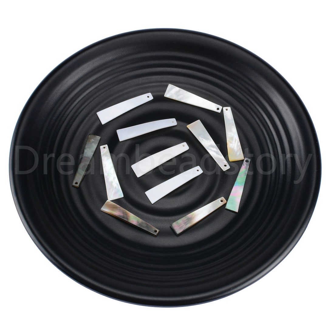 4-100 Pcs Natural White/ Black MOP Shell/ Pteria Penguin Shell 30mm ...