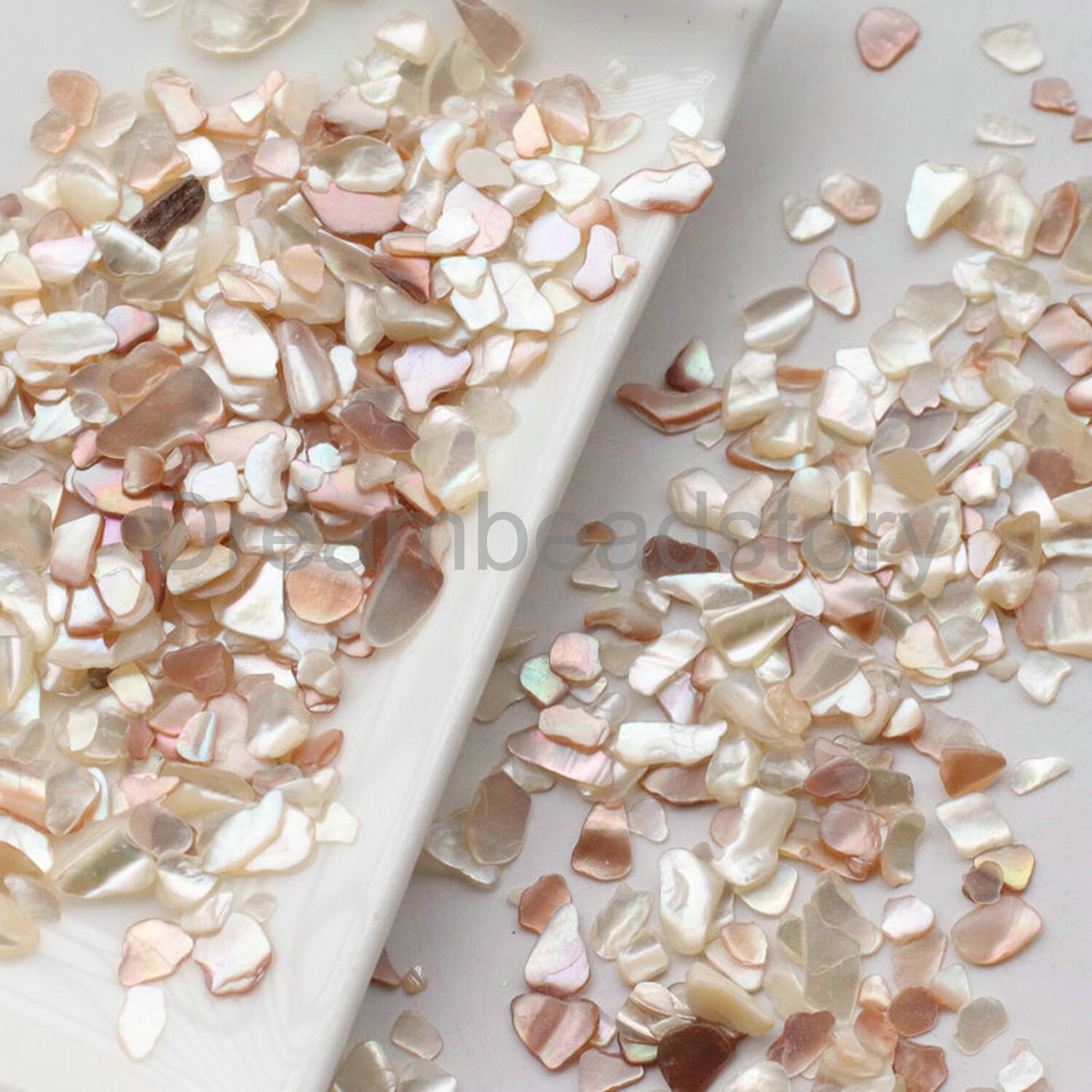 10-500g Undrilled Natural Freshwater Shell Irregular Chips/ | Etsy