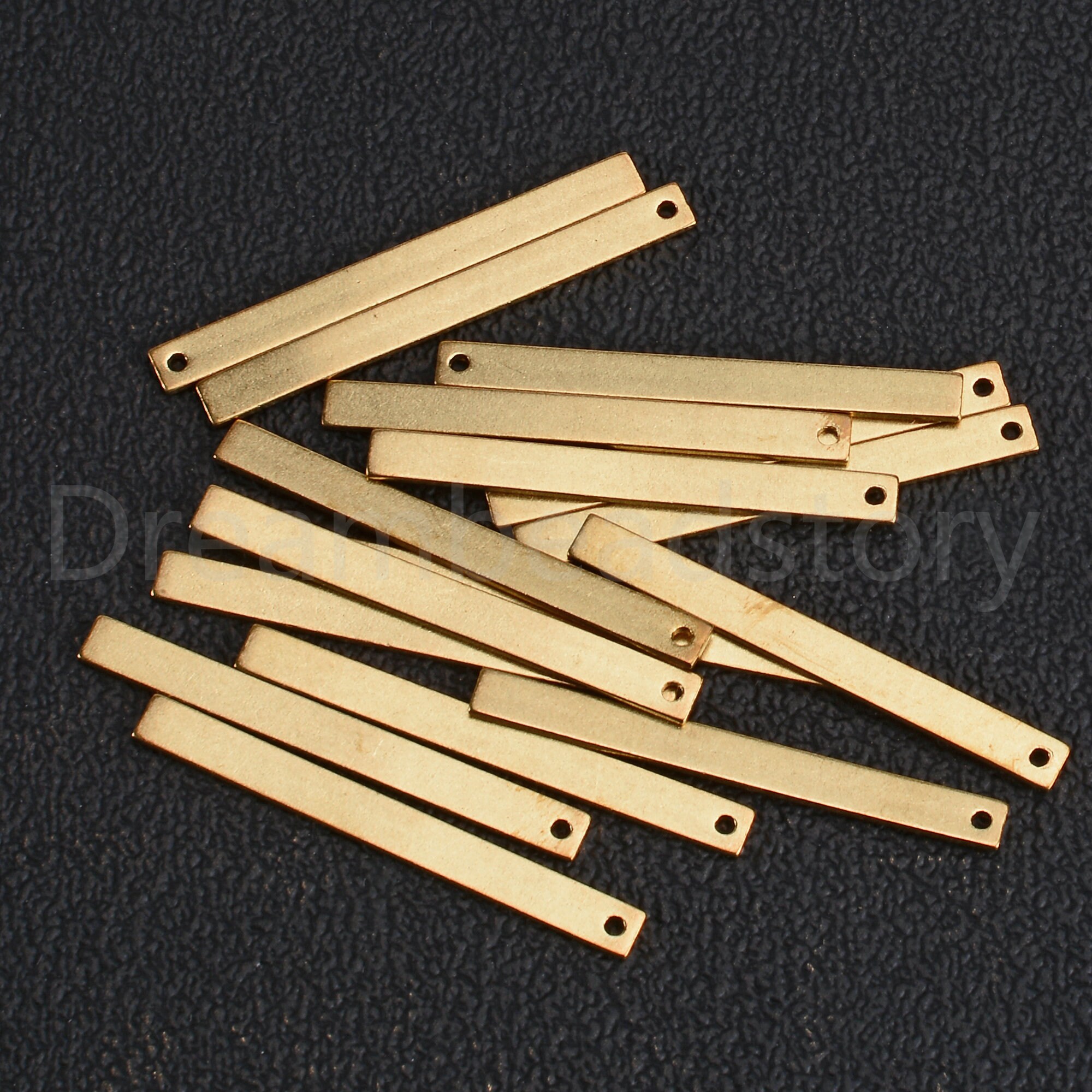 20-500 Pcs Rectangle Charms Raw Brass Flat Blank Pendant Stamping Tag ...