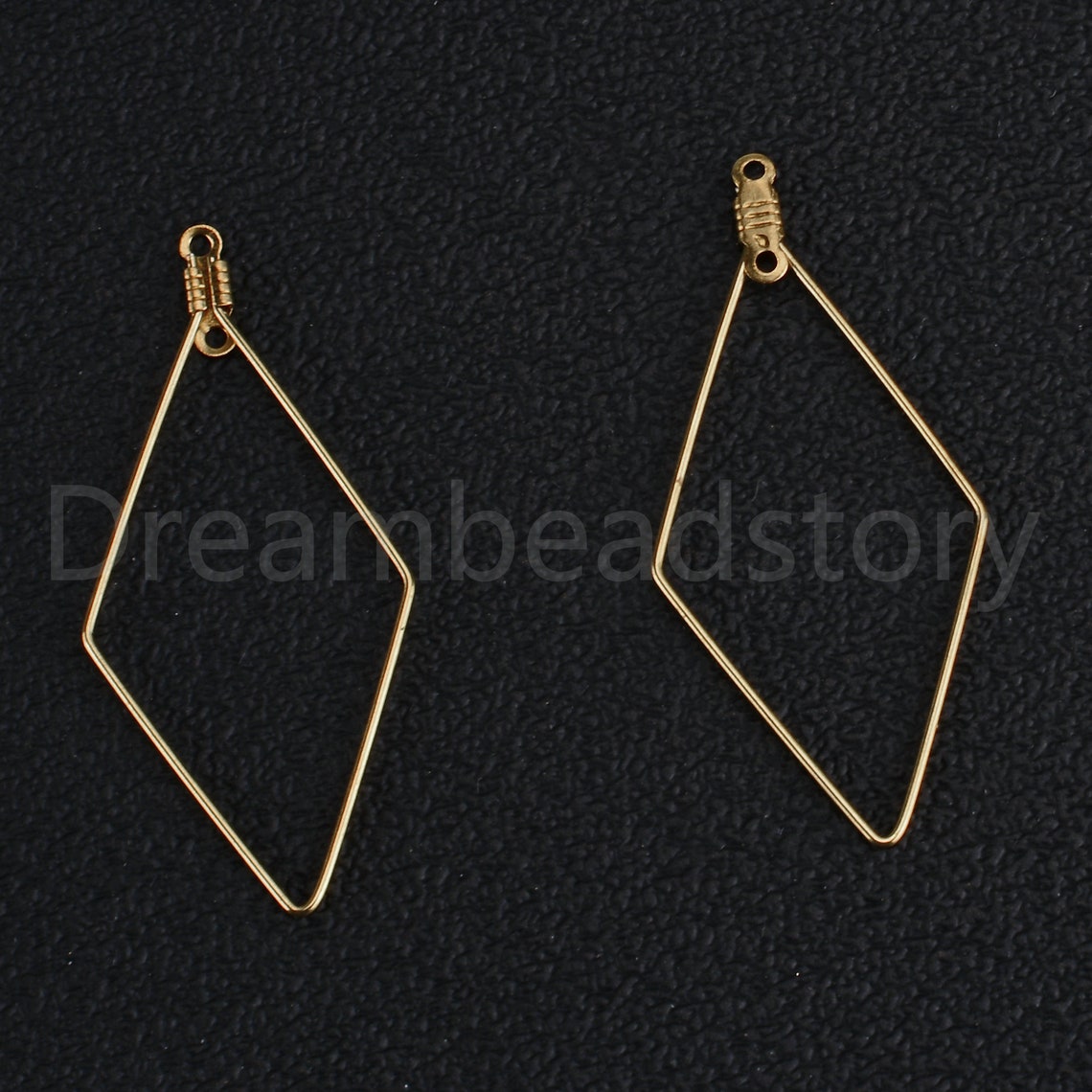 20-500 Pcs Round/ Rhombus Charms for Earrings Making Raw Brass | Etsy