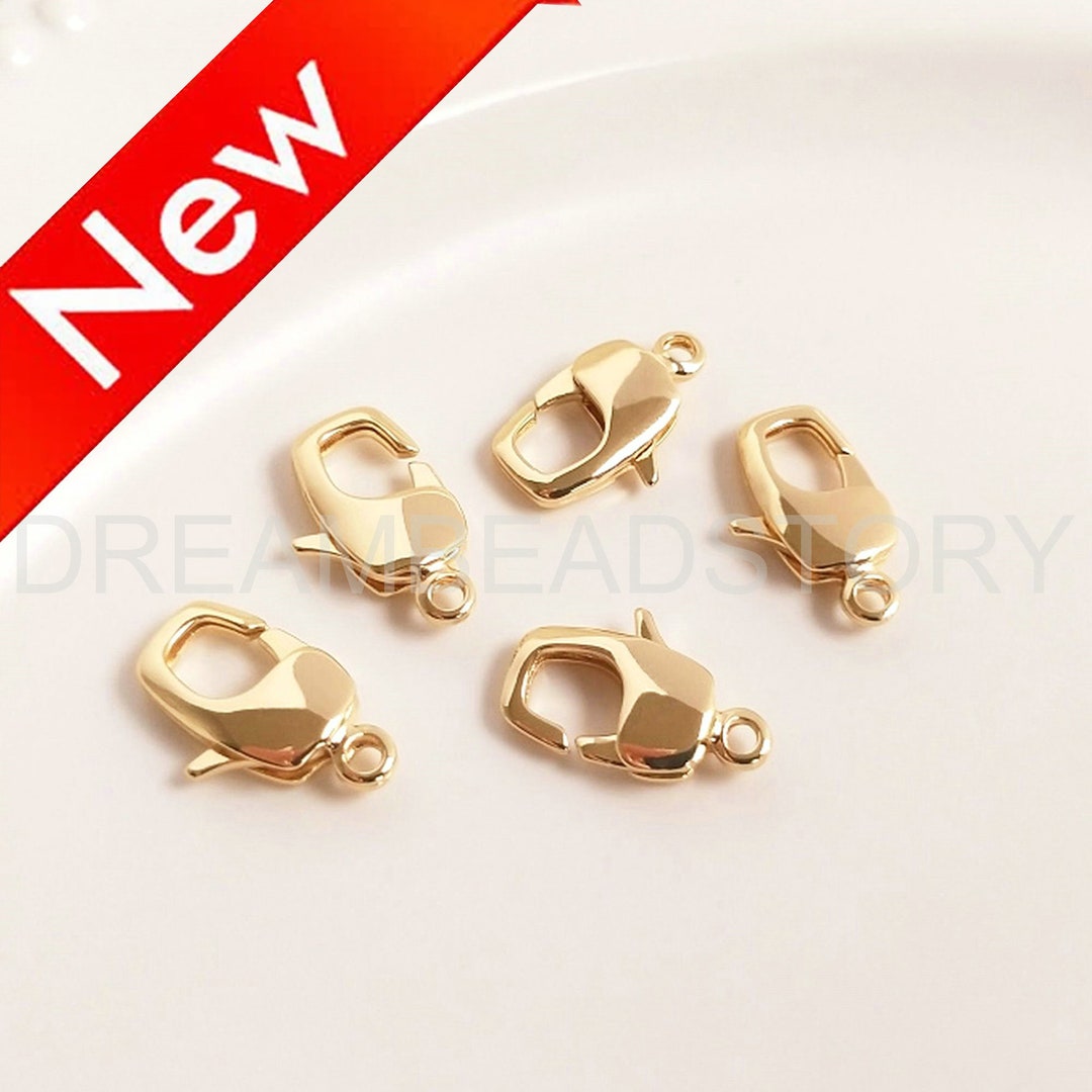 Lobster Trigger Clasps for Necklace and Bracelet Making - 14K Gold Tone ...