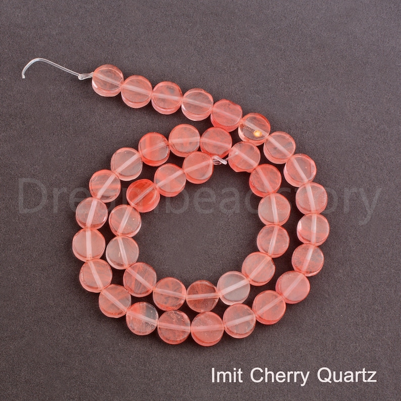 Gemstone Button Beads Natural Rose Quartz/ Tiger Eye/ Agate/ | Etsy