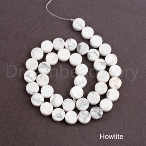 Gemstone Button Beads Natural Rose Quartz/ Tiger Eye/ Agate/ Imit ...