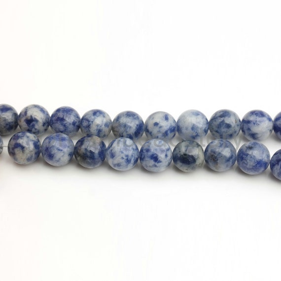 Blue Spot Stone 4mm 6mm 8mm 10mm 12mm Smooth/ Faceted/ Matte | Etsy