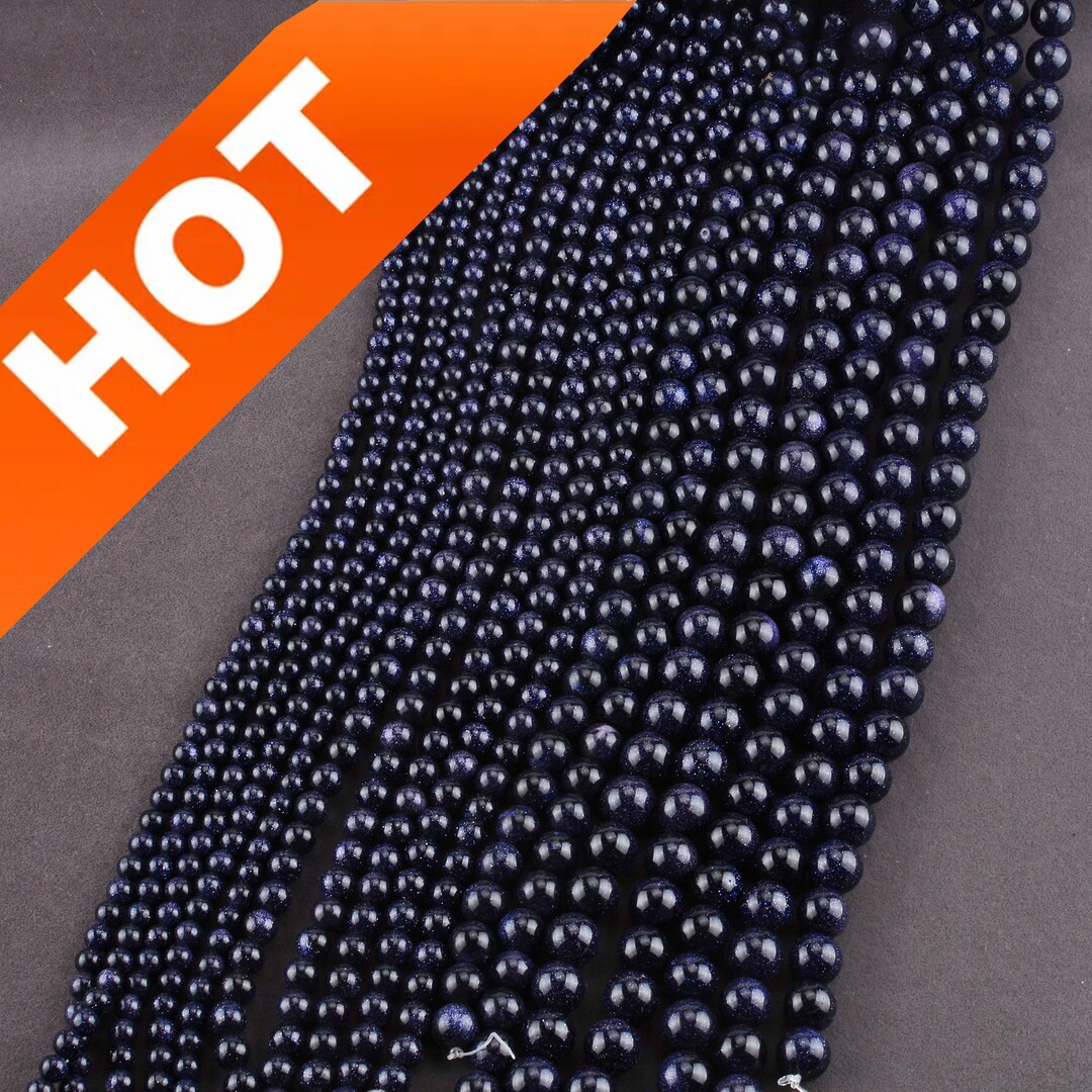 Full Strand Round Stone Beads for DIY Earring Necklace Making Natural ...