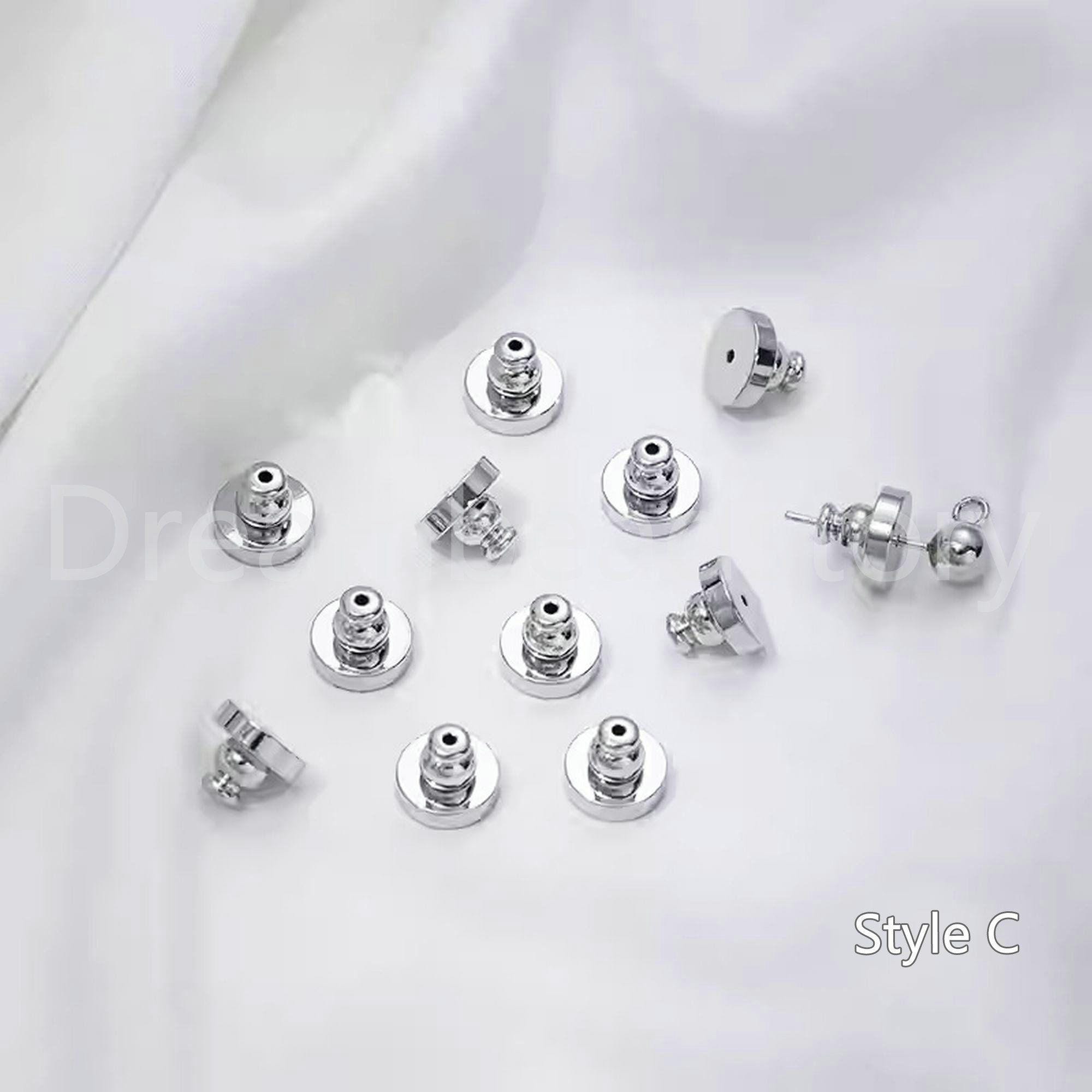 Hypoallergenic Earring Backs Replacement, Durable & Safety Earring ...
