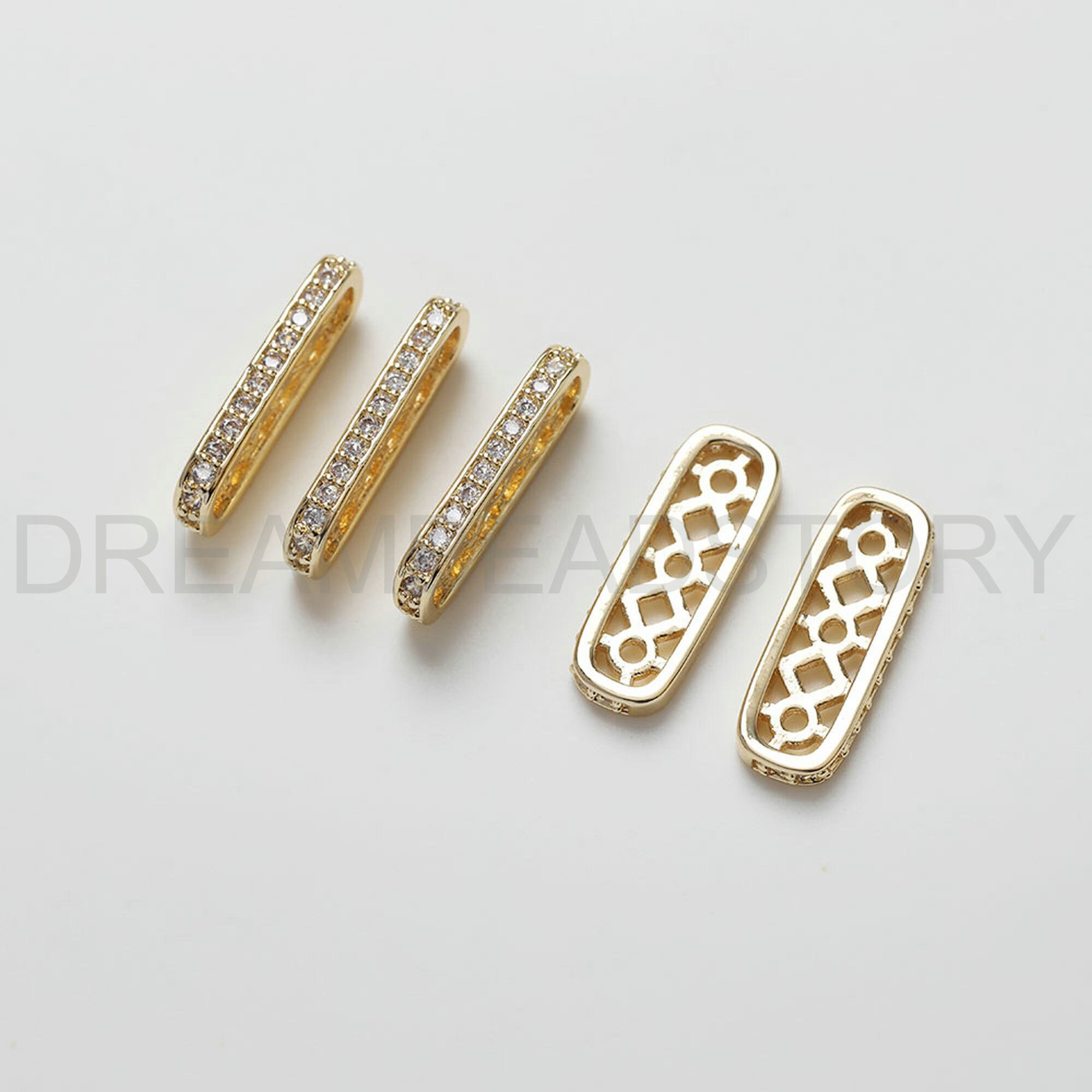 Multi Strand Clasps - Necklace Separator - Multi Row Ends -14K Real ...