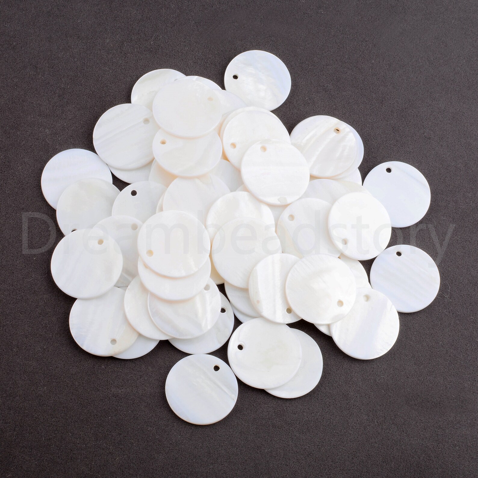 20-500 Pcs Natural Australia White Shell Round Circle Flat - Etsy