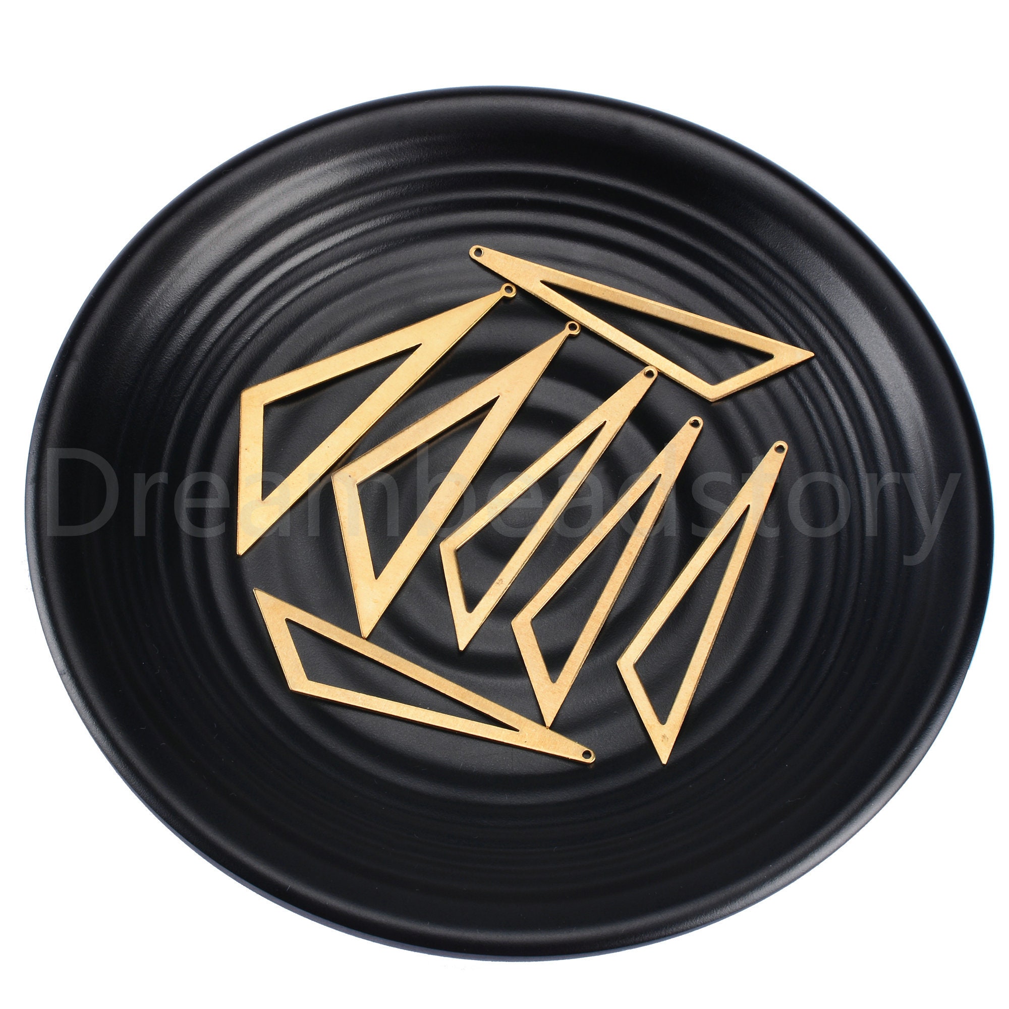 10-200 Pcs Extra Large Long Triangle Charm Pendant for Craft | Etsy