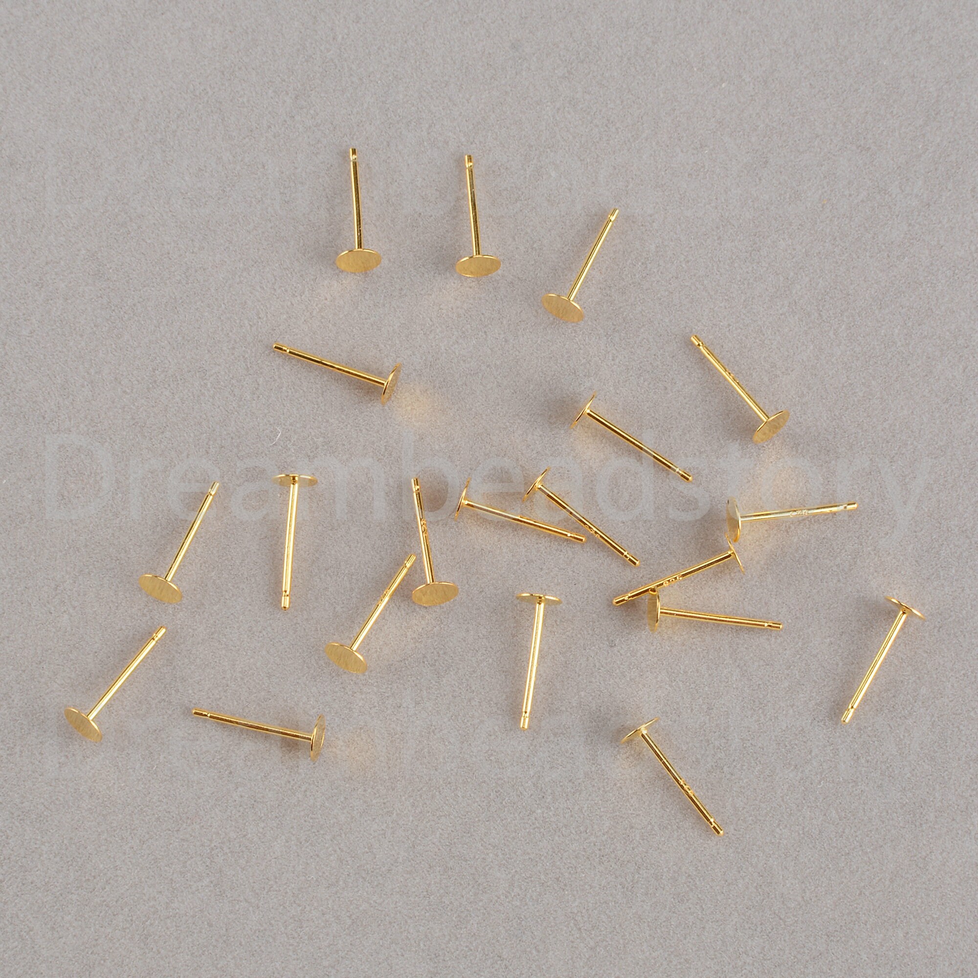2-50 Pairs Earring Stud Post/Small Flat Back Ear Post/ Blank | Etsy