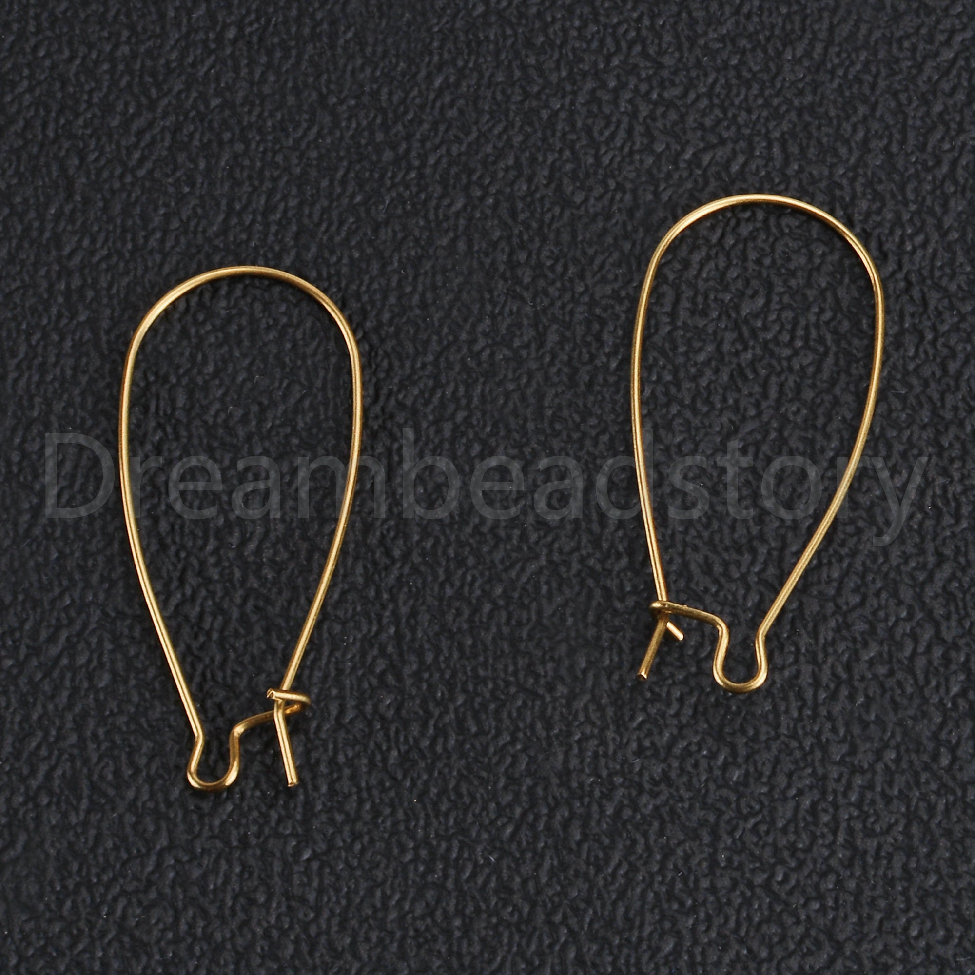 100-1000 Pcs Raw Brass Kidney Ear Wires 38mm Long Earwire | Etsy