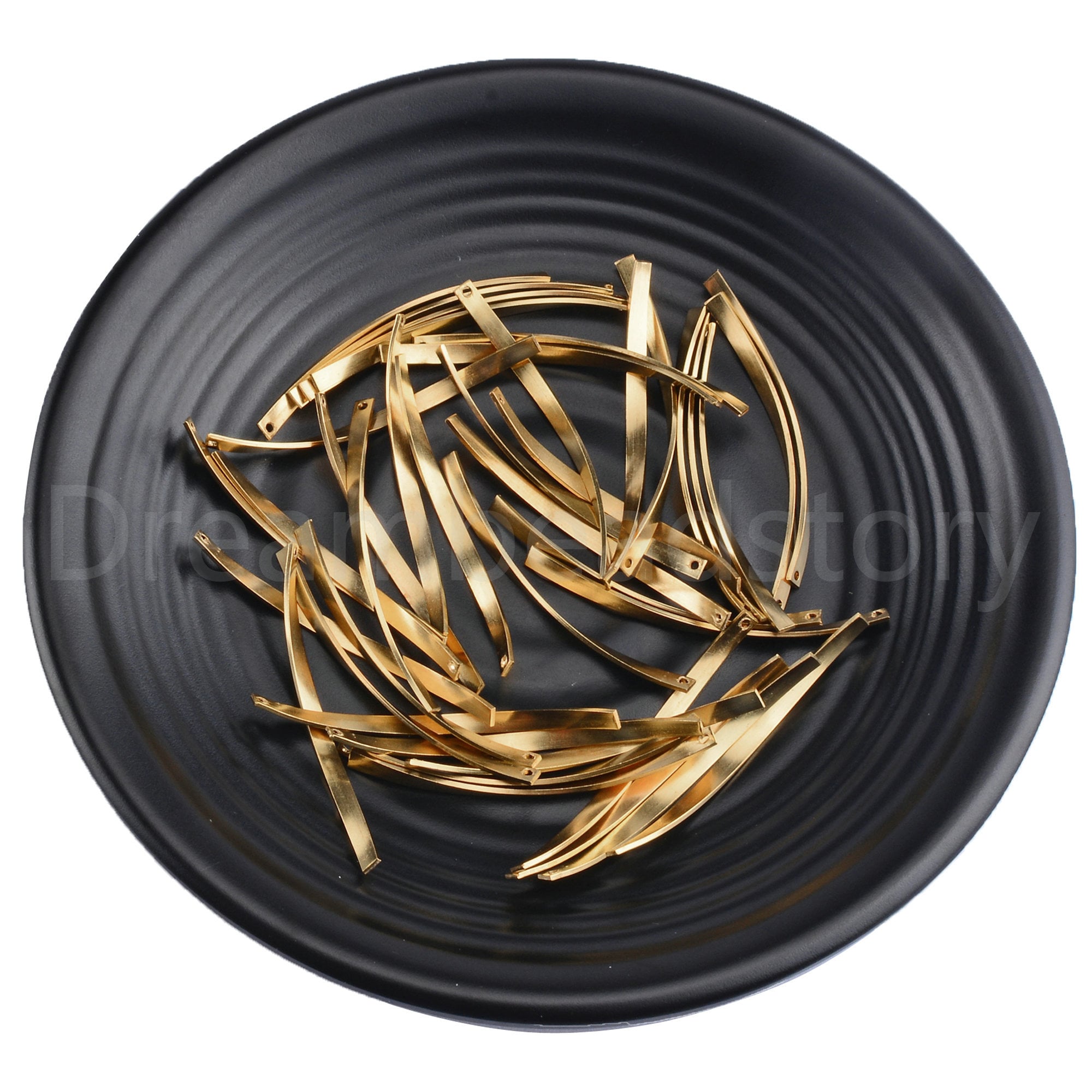 10-100 Pcs Raw Brass Twisted Stick Bar Finding for Necklace | Etsy