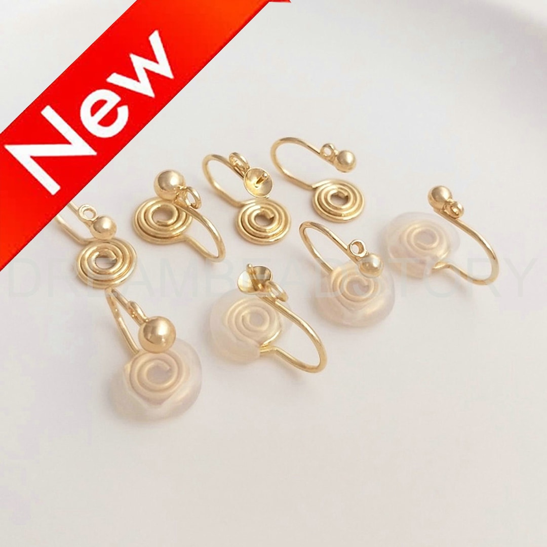Earring Converter - Change Earring Post to Non-pierced Slide Coil Back ...