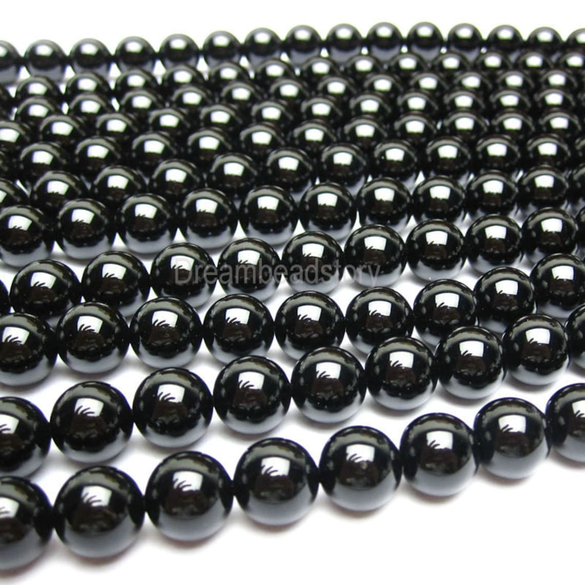 Natural Black Agate Stone Beads Round 2 4 6 8mm 10 12 14 16 - Etsy
