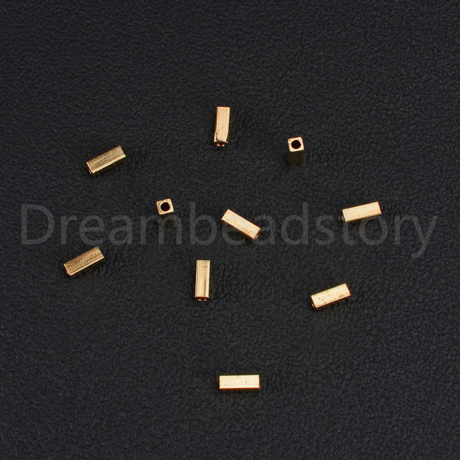 50-1000 Pcs Raw Brass Rectangle Spacer Beads/ Rectangular | Etsy