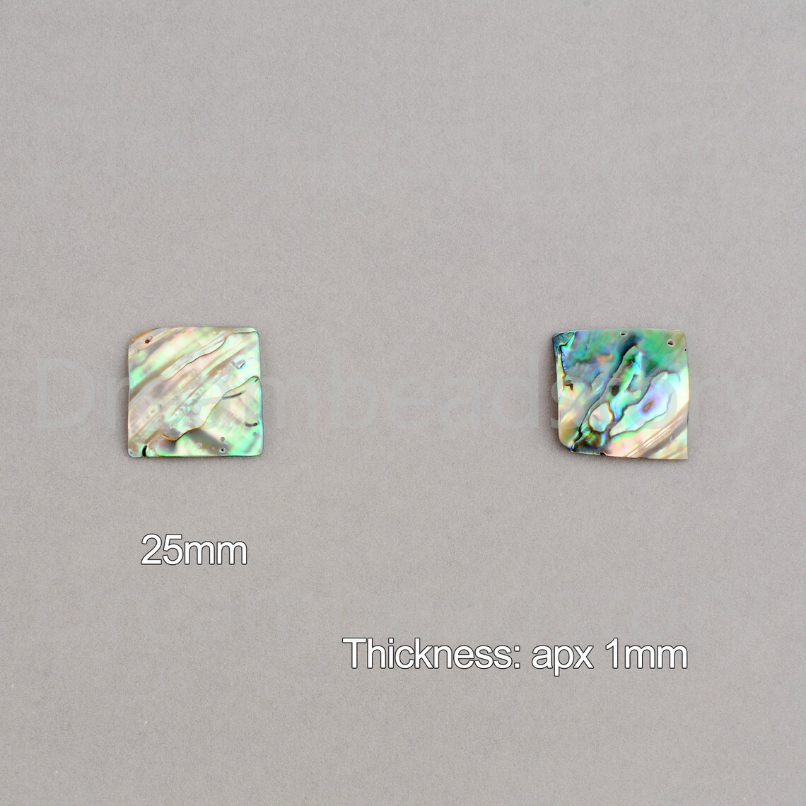 1-50 Pcs Natural Abalone Shell Square/ Round Disc Geometric | Etsy