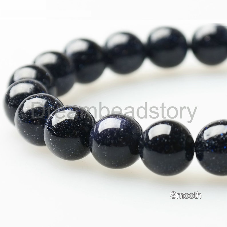 Blue Sandstone Beads Round 4mm 6mm 8mm 10mm 12mm 14mm 16mm Smooth ...