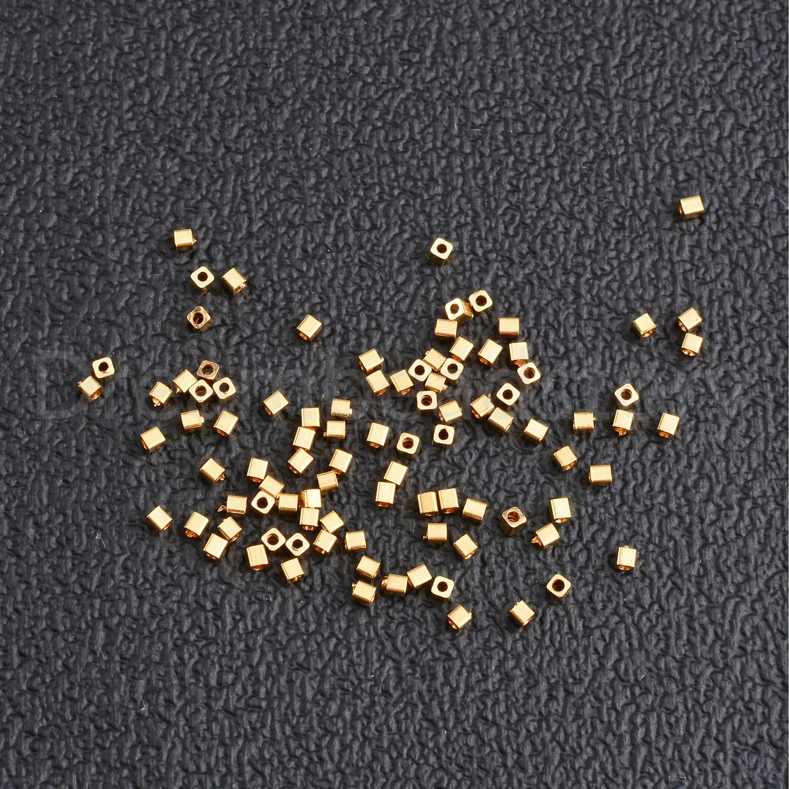 100-5000 Pcs Brass Tiny Cube Beads/ Mini Small 1.5mm Square | Etsy