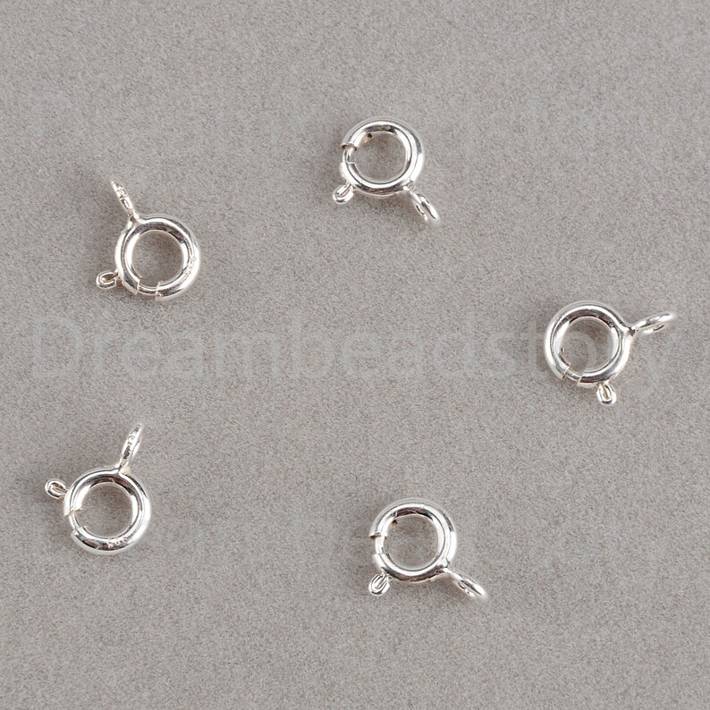 2-100 Pcs 925 Sterling Silver/ Gold Plated Spring Clasp/ Round - Etsy