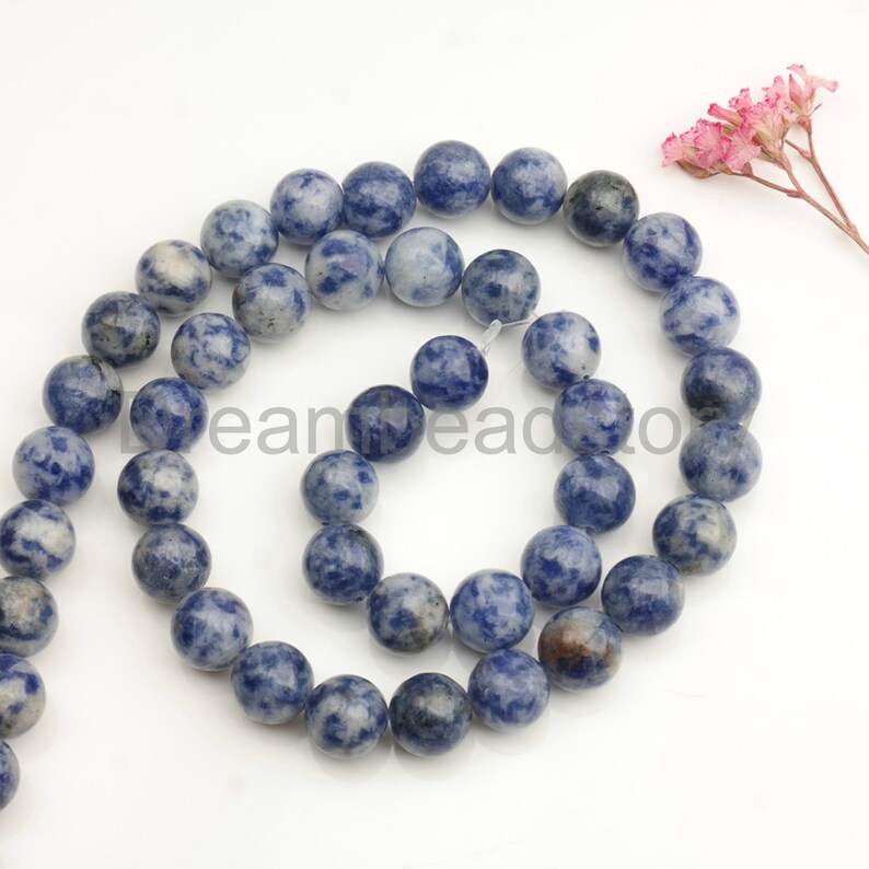 Blue Spot Stone 4mm 6mm 8mm 10mm 12mm Smooth/ Faceted/ Matte | Etsy