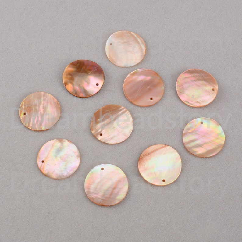 10-200 Pcs Natural Pteria Penguin Shell 20mm Round Disc Cabochon ...