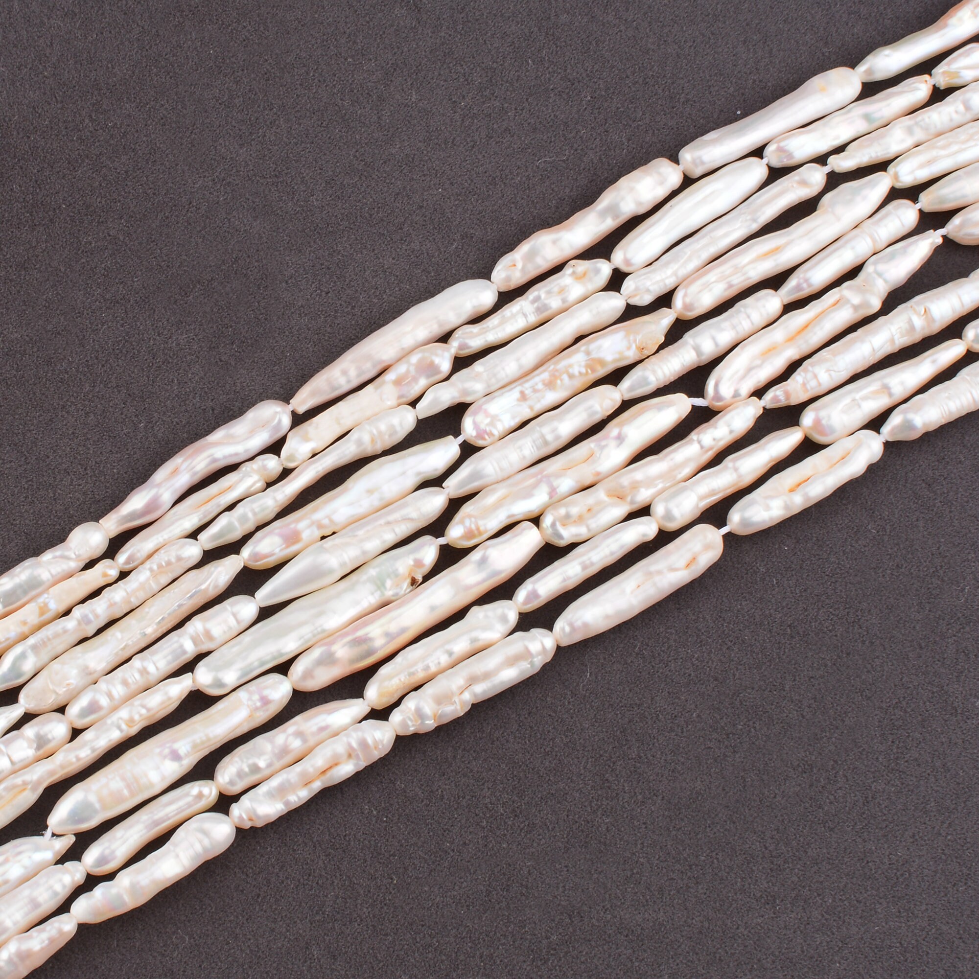 Long Stick Pearl Beads Natural Fresh Water Pearl Spike Beads for ...