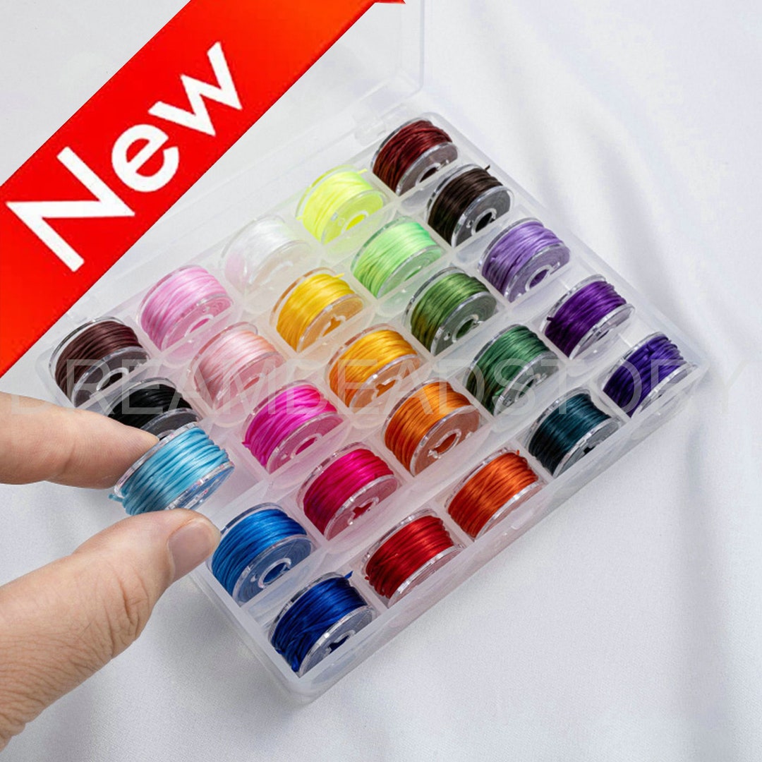 High Stretch Thread for Bracelet Making, Black/ White/ Red/ Pink ...