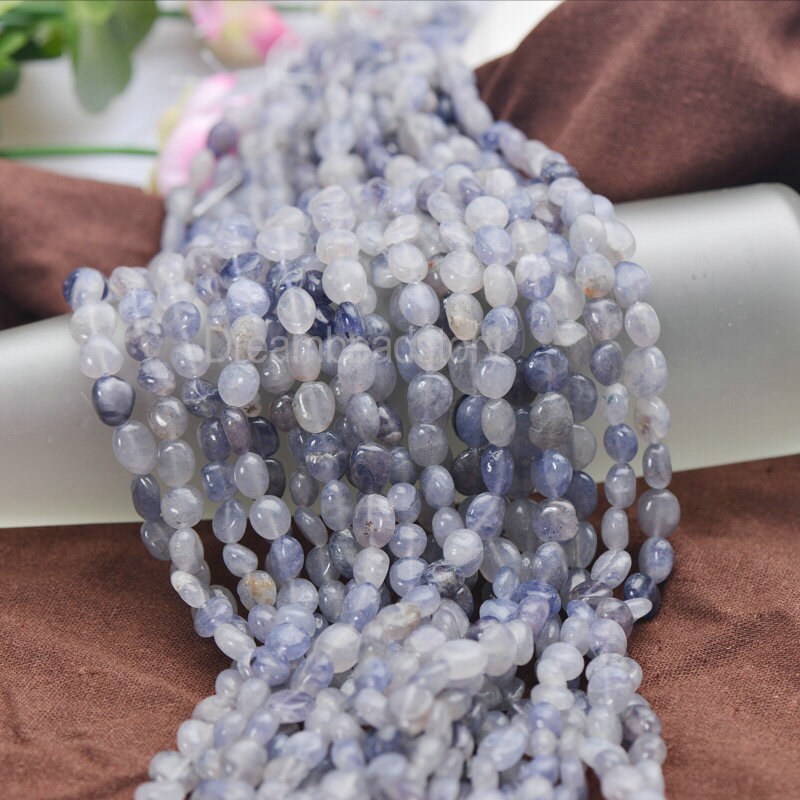 Natural Blue Lolite Cordierite Gemstone Irregular Pebbe | Etsy