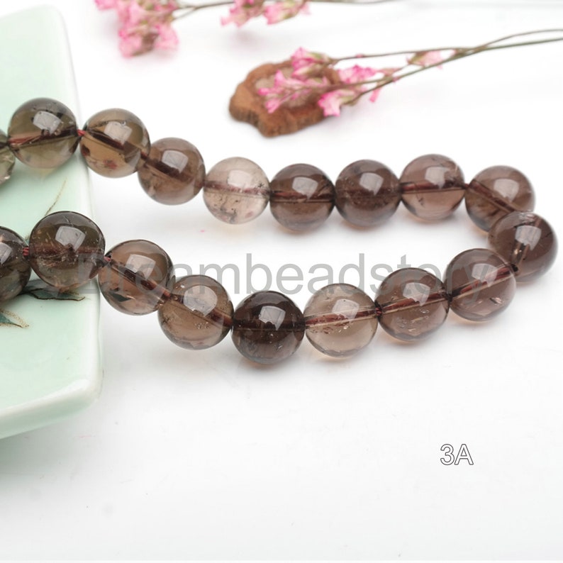 Smoky Quartz Beads Natural 4mm 6mm 8mm 10mm 12mm Smooth/ | Etsy