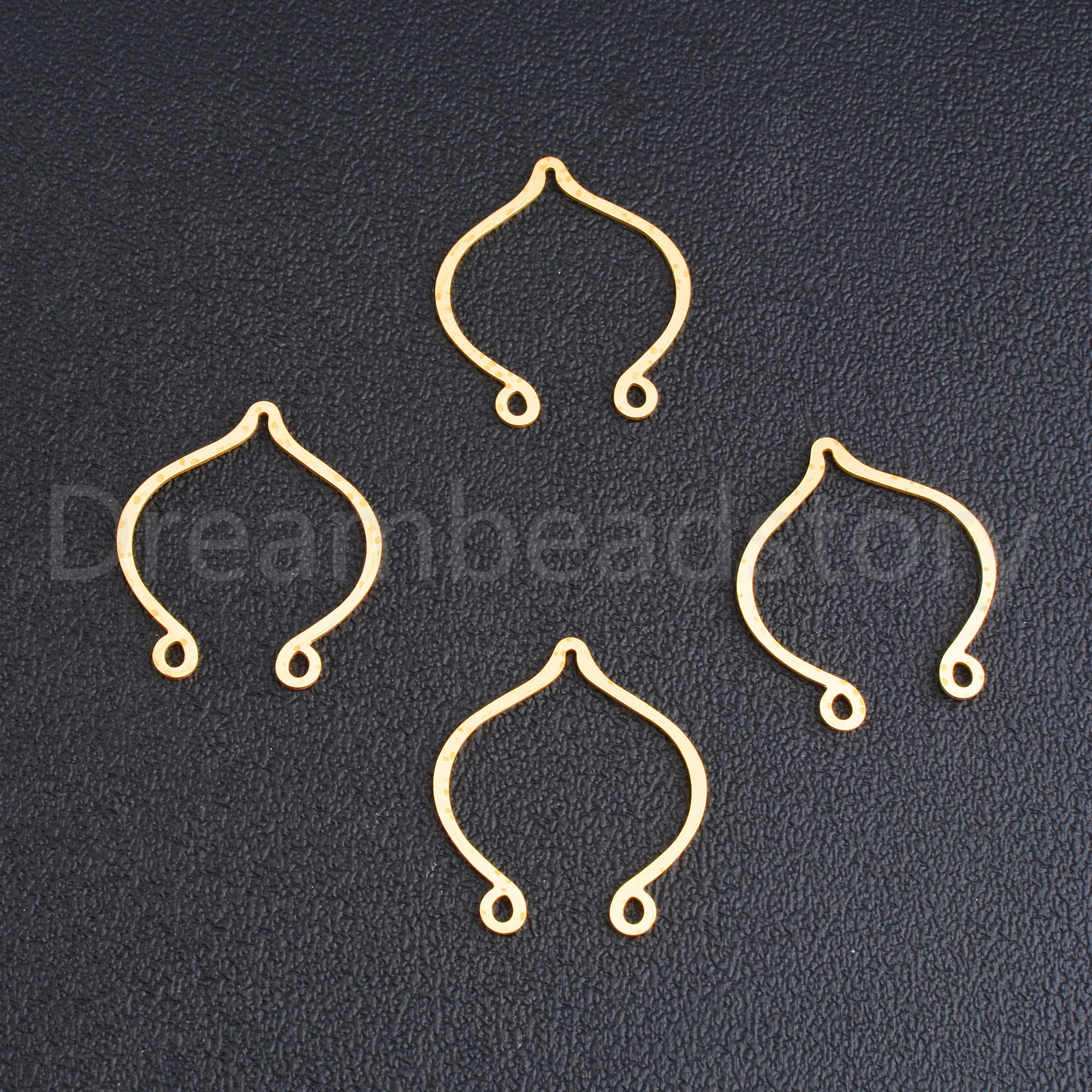 2-200 Pcs Brass Connector Earring/ Unique Charm Finding - Etsy