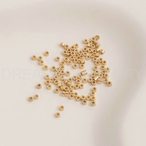 Super Tiny Gold Beads for Jewelry Making, Micro Spacer Beads Supplies ...