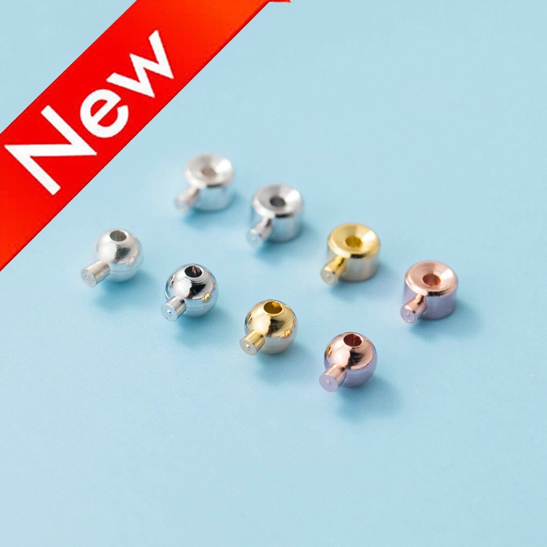 Crimp Ends Beads Supplies - Gold/ Rose Gold Plated 925 Sterling Silver ...