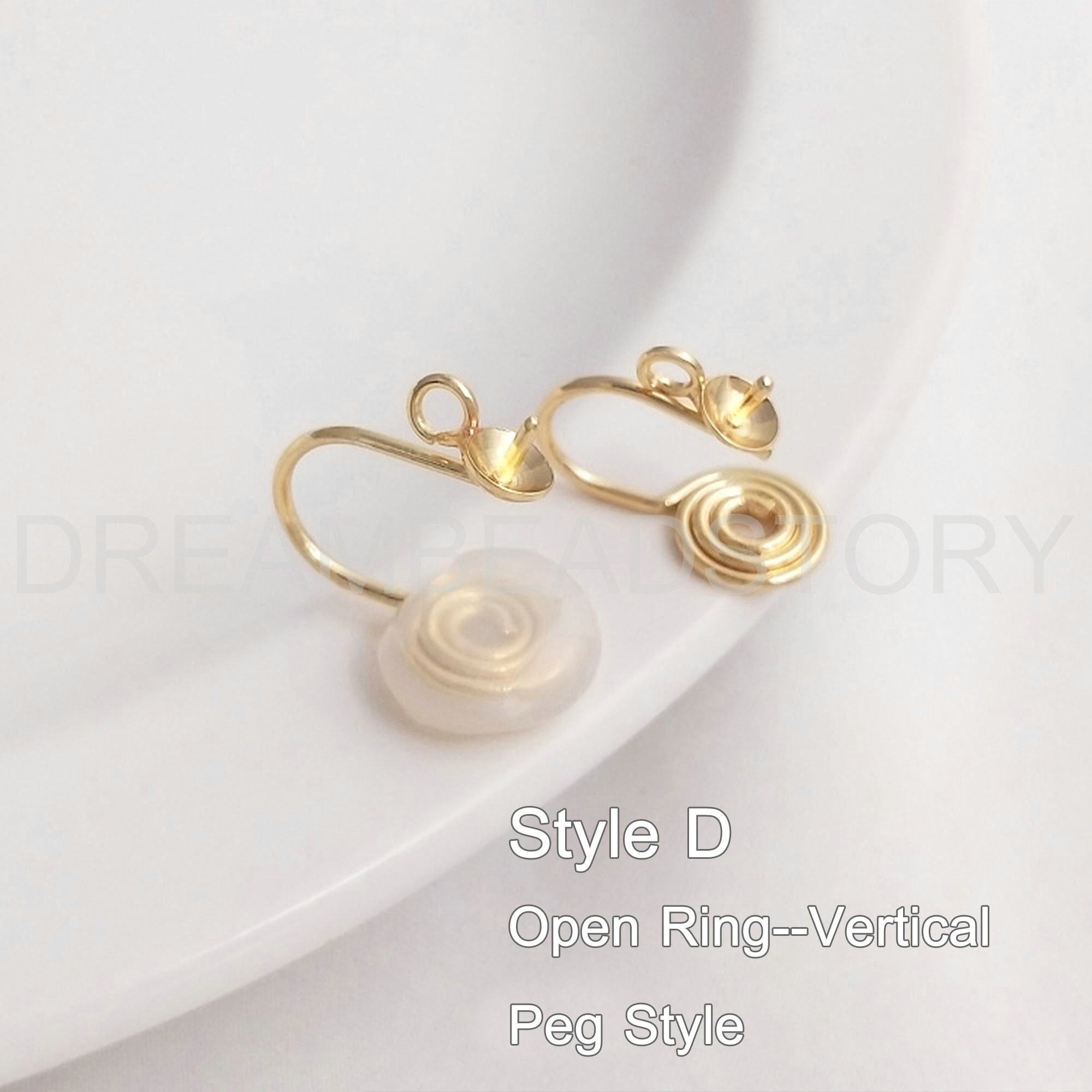 Earring Converter - Change Earring Post to Non-pierced Slide Coil Back ...